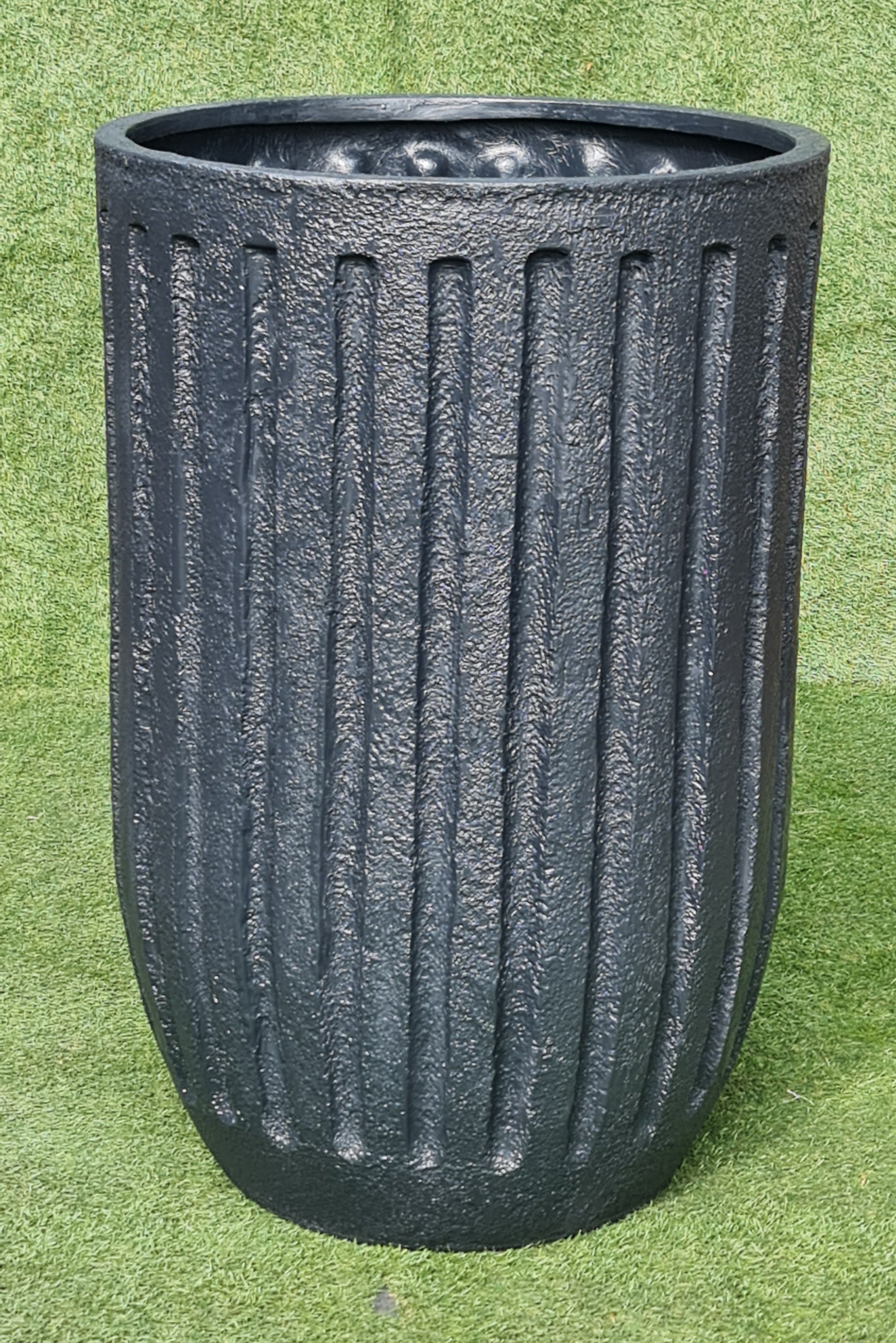 Fluted junior Fiber Planter online in India – ChhajedGarden.com