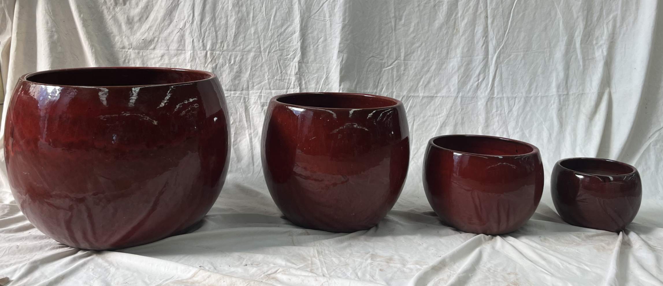 Red Ceramic Pottery Plant Ecofynd Ceramic Plant Pots Clay Flower Pot