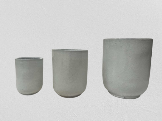 Modern Gray Ceramic Pots | Sleek, Minimalist Design Planters ...