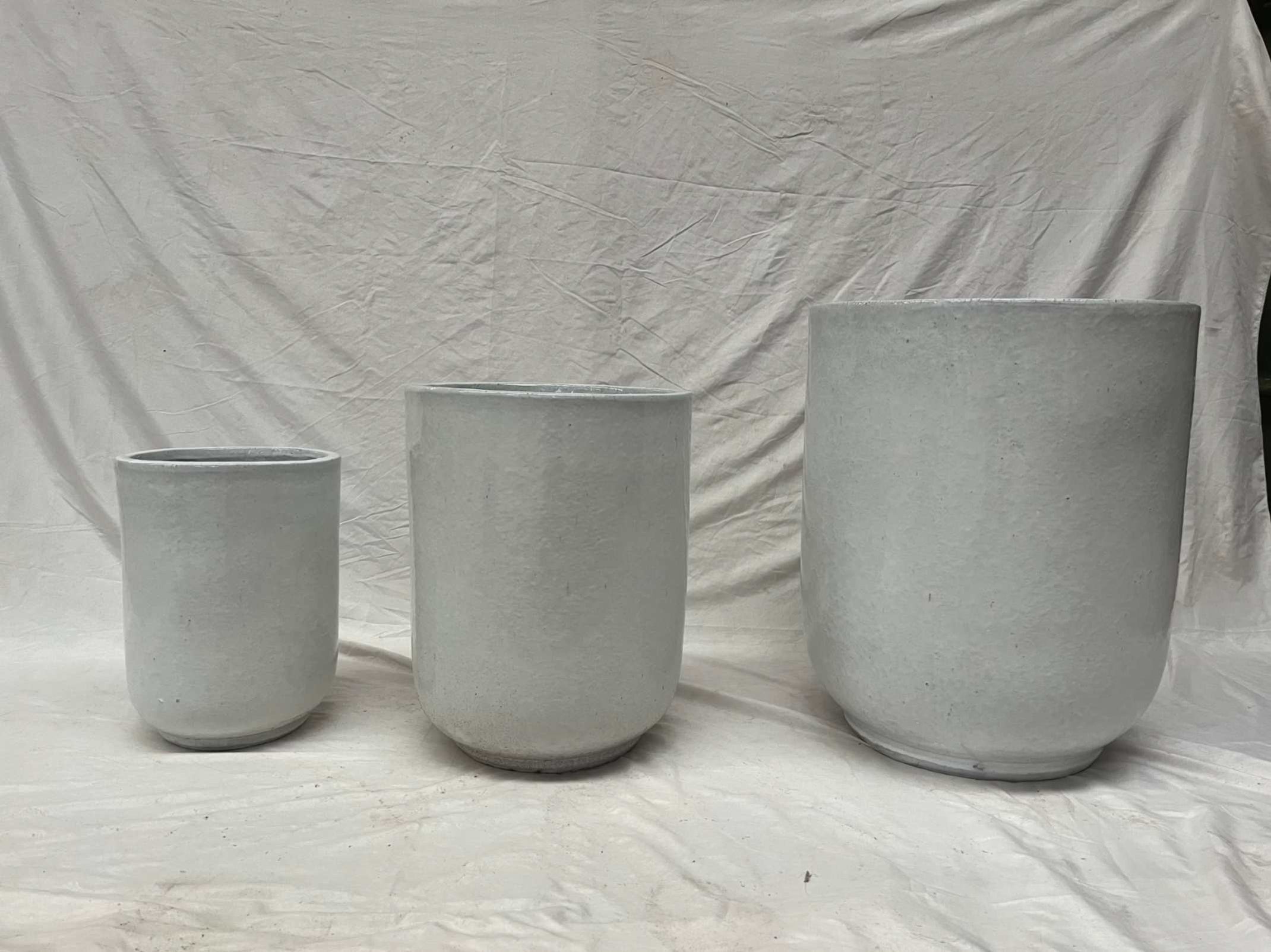 Modern Gray Ceramic Pots | Sleek, Minimalist Design Planters ...