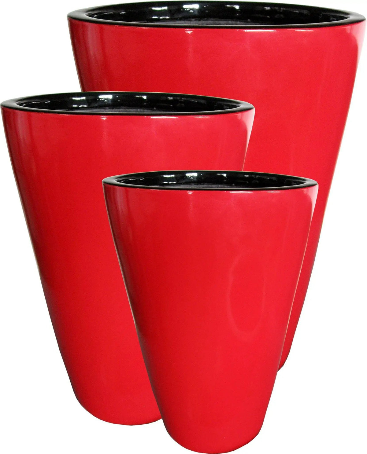 Conduit Shiny Red Fiber Pots | Buy Online Conduit Shiny Red Fiber Pots ...