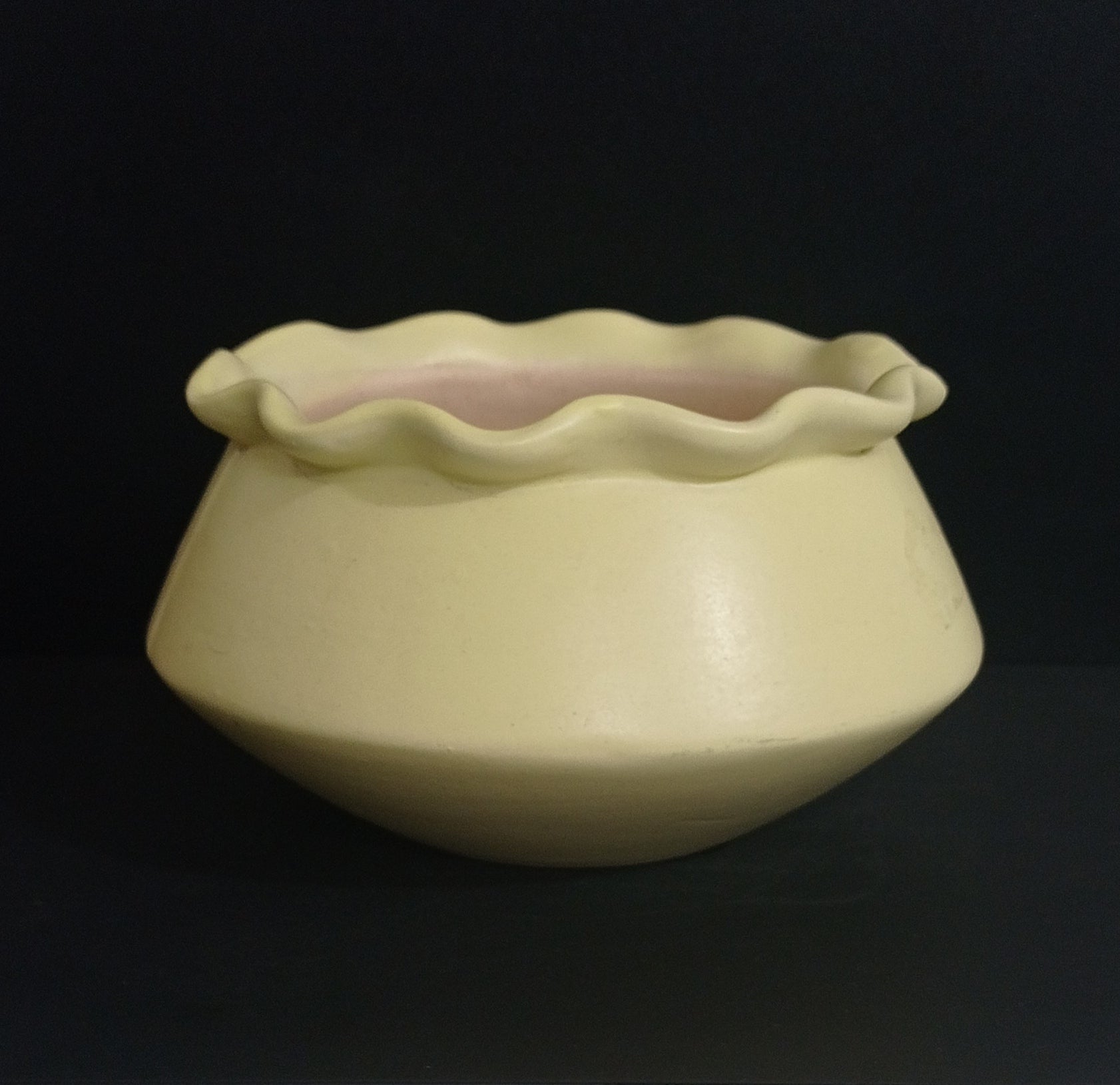 Modern Matka Ceramic Planter - Light Yellow | Creative Texture Design ...