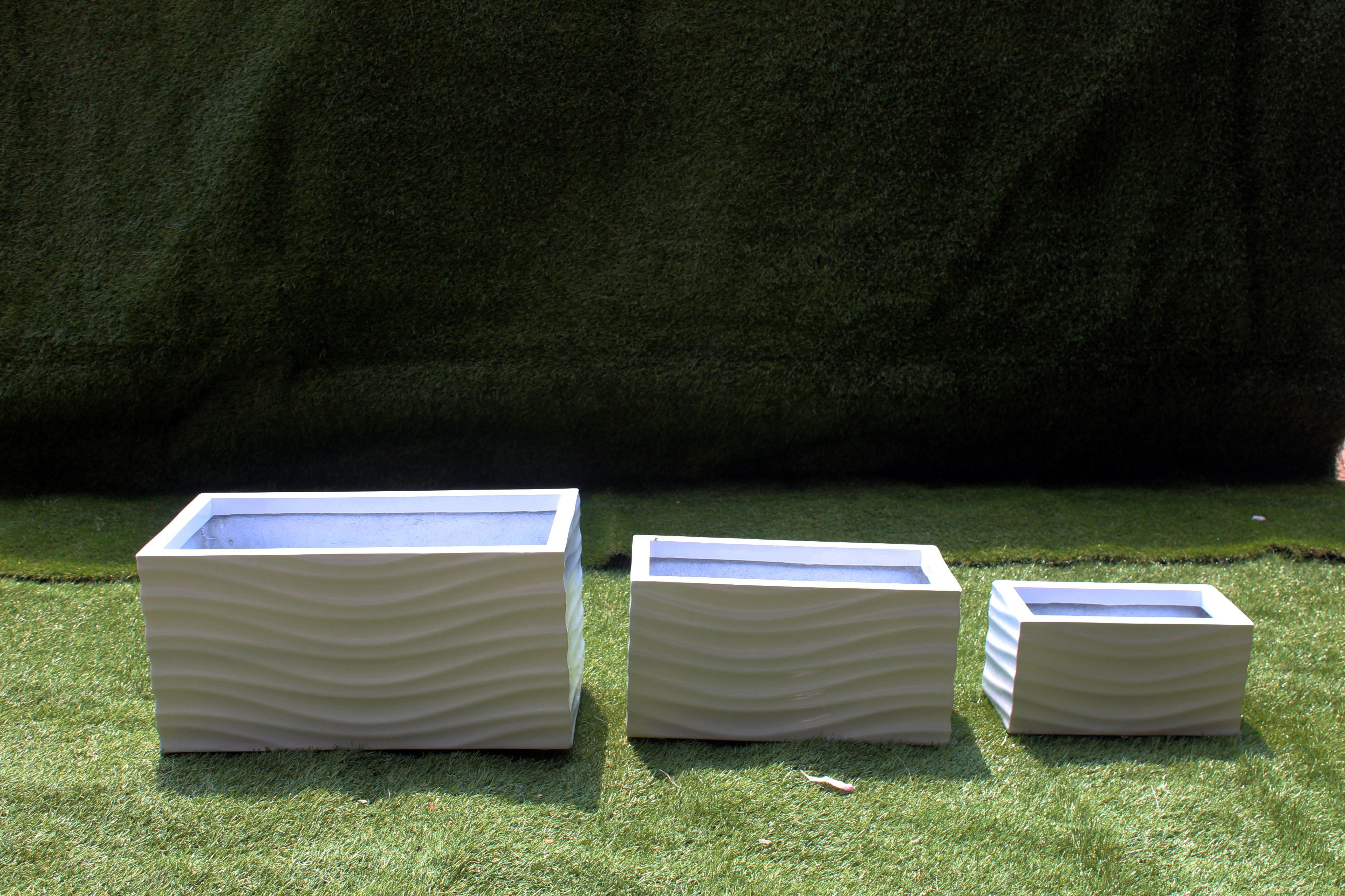 Wave Fiber Planter Set – ChhajedGarden.com
