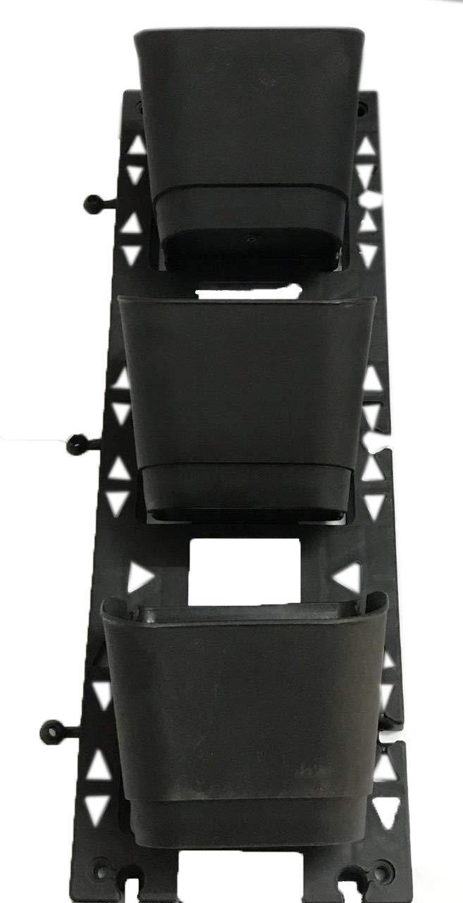 Vertical Wall Garden Model Vertigrow, Black (1 Frame + 3 Pots ...